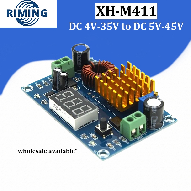 XH-M411 DC 4V-35V to DC 5V-45V Boost Converter Module Voltage Regulator ...