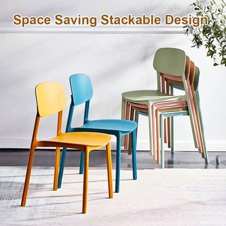 Nordic Chair Modern Style Living Room Furniture Plastic Chair Stackable ...