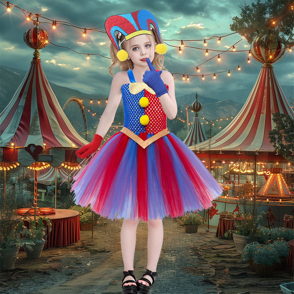 Girls Pamni Princess Dress Summer Sleeveless The Amazing Digital Joker ...