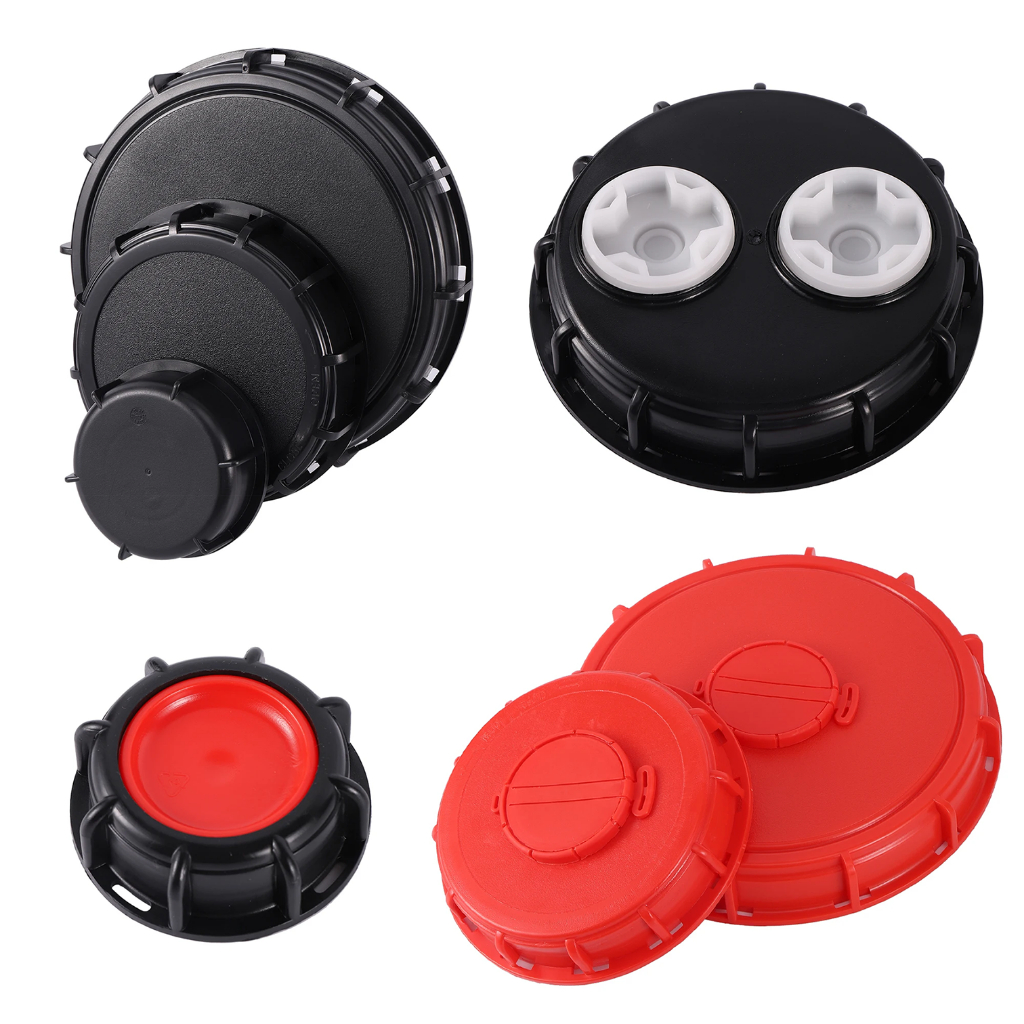 IBC Tank Lid Ton Barrel Cover S60 100mm 163mm 240mm Coarse Thread Water ...