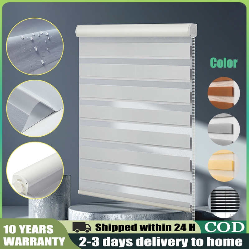 60/80/100/120/140/150/160/180CM Modern Korean Blinds For Window Venetians Duo Roller Curtain ...