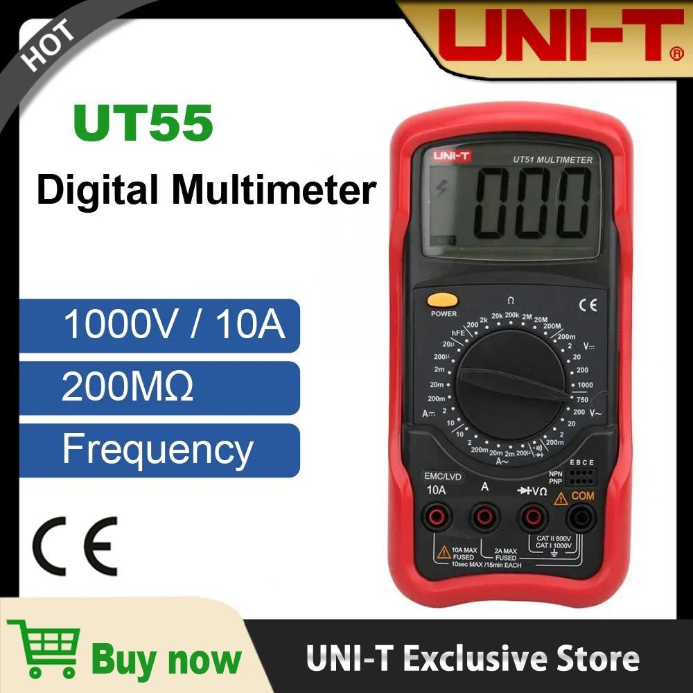 UNI-T UT55 1000V AC DC Universal Digital Multimeter DMM Electric ...