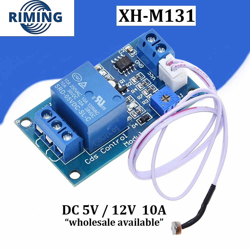 XH-M131 DC 5V / 12V 10A Light Control Switch Photoresistor Relay Module Detection Sensor ...
