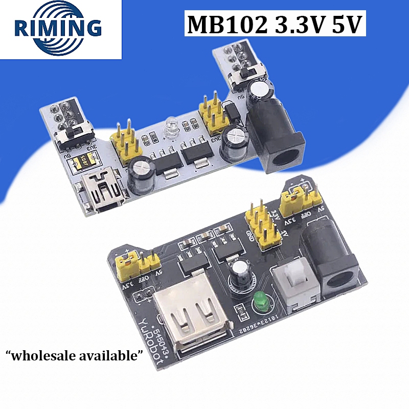MB102 Breadboard Power Supply Module MB-102 3.3V 5V Solderless Bread Board ForDIY Voltage ...