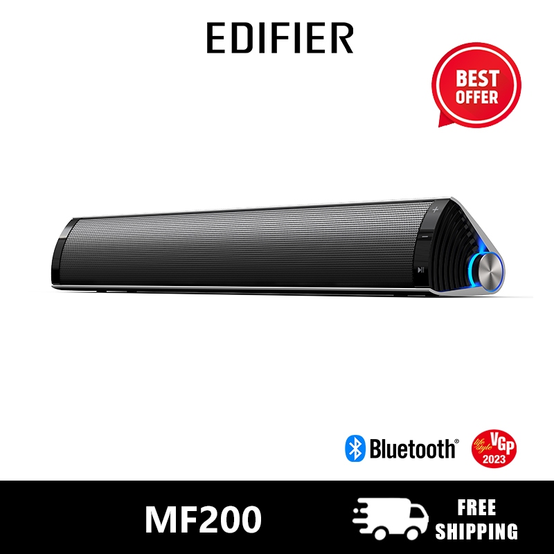 Edifier MF200 Portable Desktop Speaker Bluetooth Speaker V5.0 Impressive ClassD Amplifier Sound ...