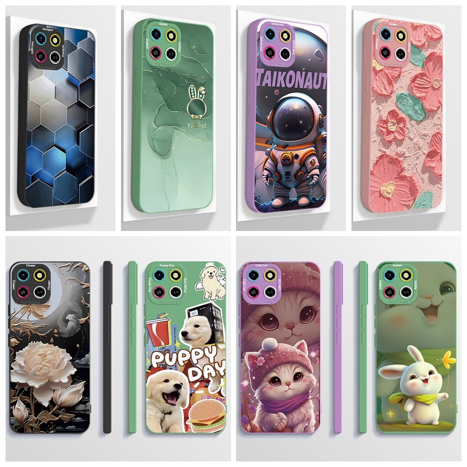 Infinix Smart 6 HD X6512 Case Aesthetic Cartoon Space Astronaut Phone ...