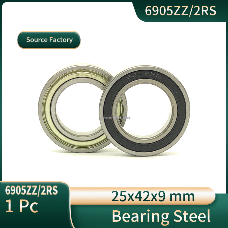 Bearing 6905 zz 6905 2rs, 25x42x9 mm, 6905zz, 69052rs, 69052z, High ...
