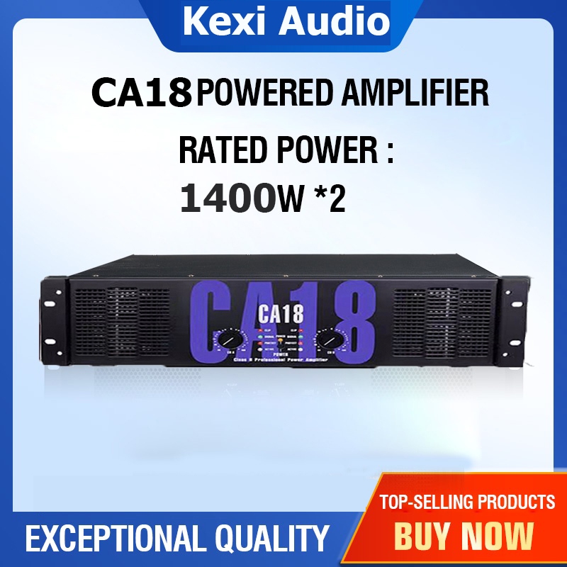 CA18 Professional amplifier, two channels, 1400W high-power 8 ohms ...