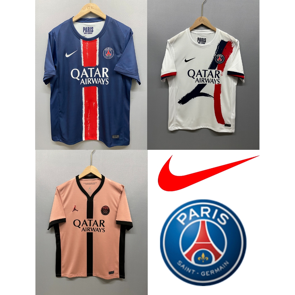 PARIS SAINT GERMAIN (PSG) - MEN FOOTBALL CLUB JERSEY SULAM ( LOGO SULAM ...