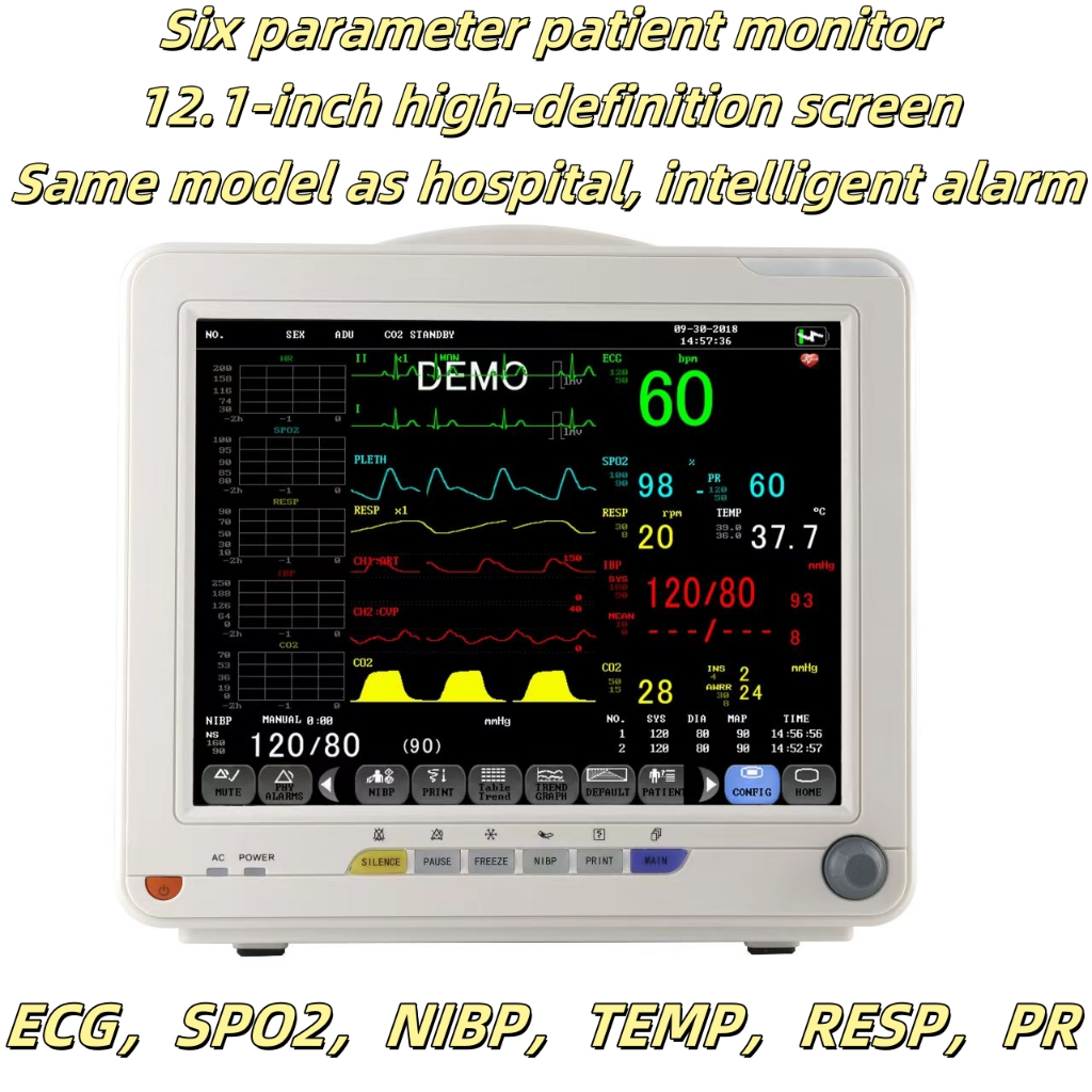 [COD] Medical Portable Multi-Parameter Patient Monitor 12D, ECG Monitor ...
