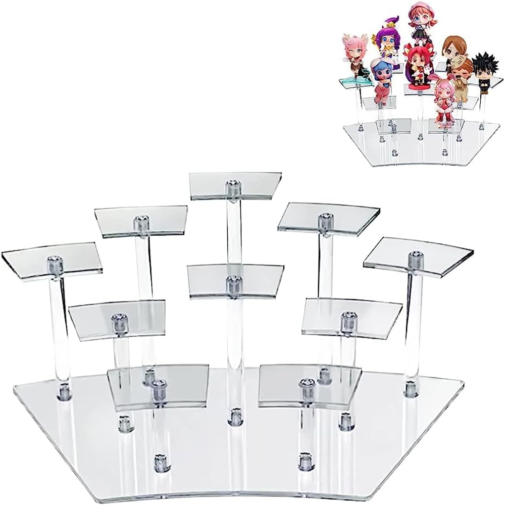Transparent Acrylic Doll Display Rack Toy Doll Desktop Organizer Rack ...