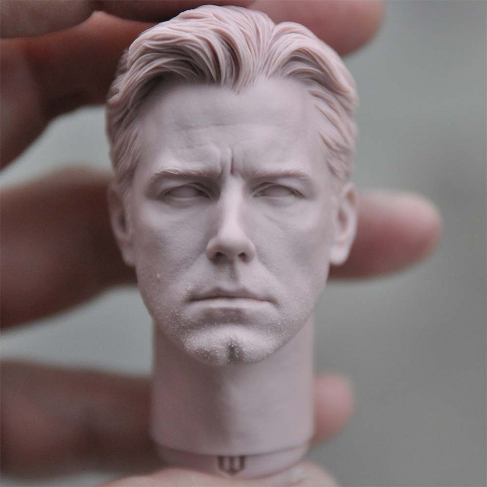 Unpainted 1/6 Scale Batman Bruce Wayne Ben Affleck Head Sculpt Model ...