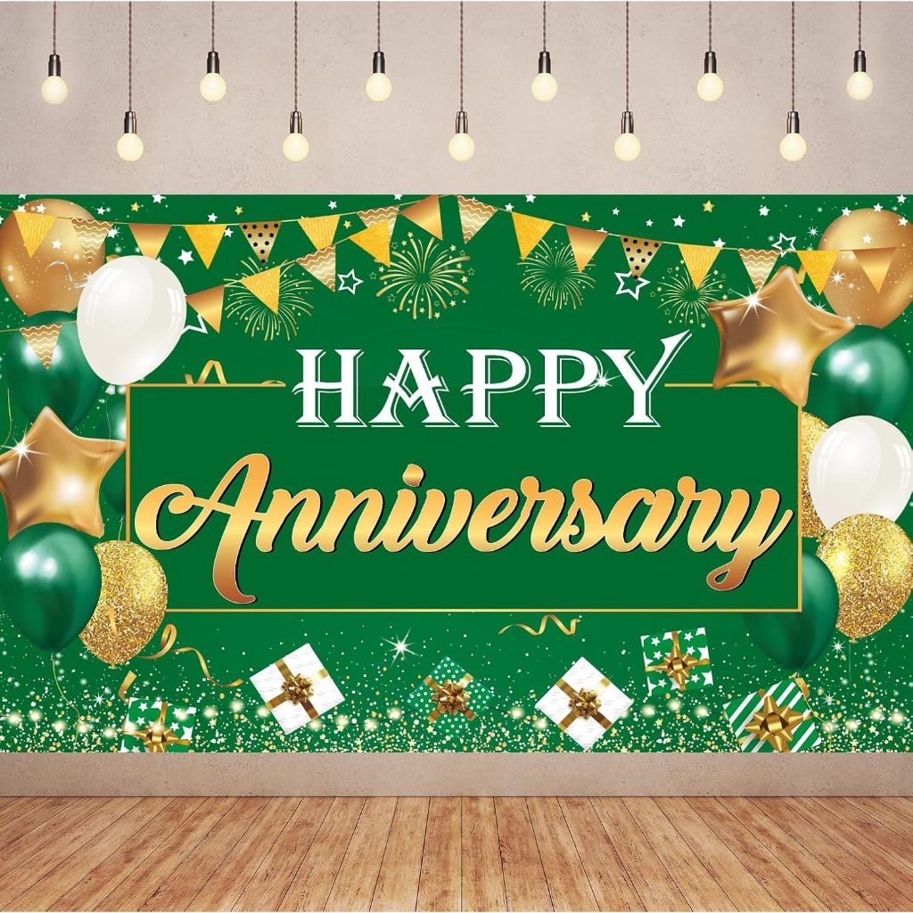 Happy Anniversary Backdrop, Anniversary Cheers to Wedding Anniversary ...