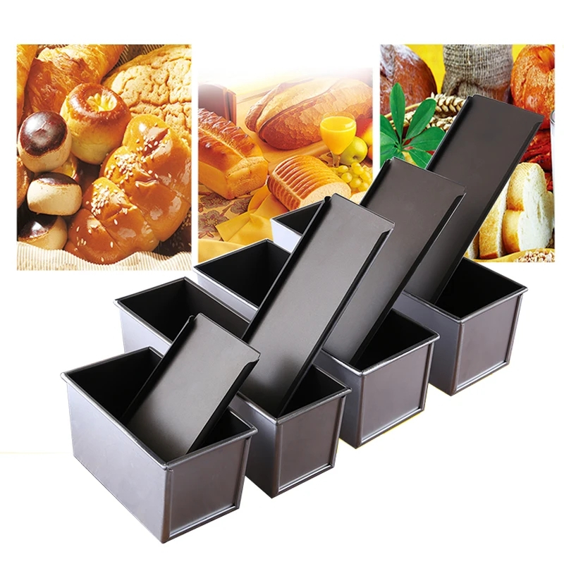 250g/450g/750g/900g/1000g/1200g Aluminum Alloy Non-Stick Coating Toast ...