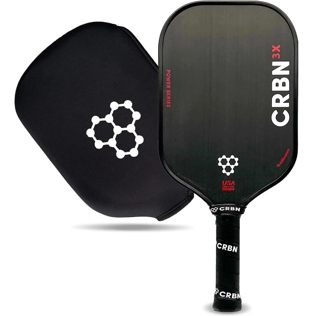 CRBN 3X 14/16MM Pickleball Paddle - Carbon Fiber Pickleball Paddle ...