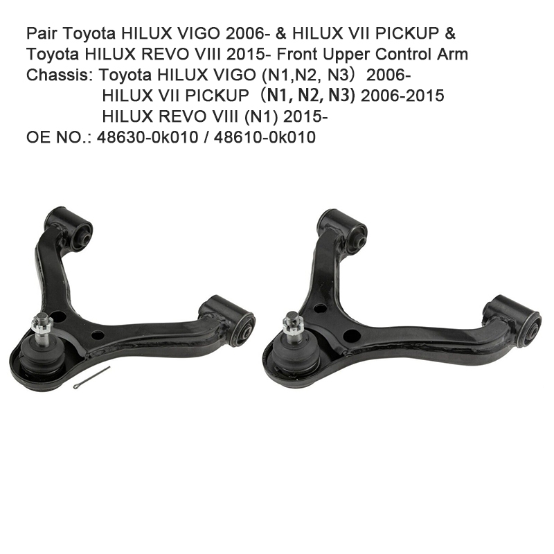 Pair Front Upper control arm For Toyota HILUX VIGO 2006- & HILUX VII ...