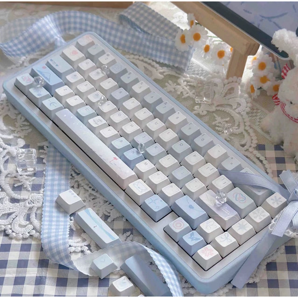 95 Keys Love Letter Keycaps Cherry Height PBT Material Thermal ...