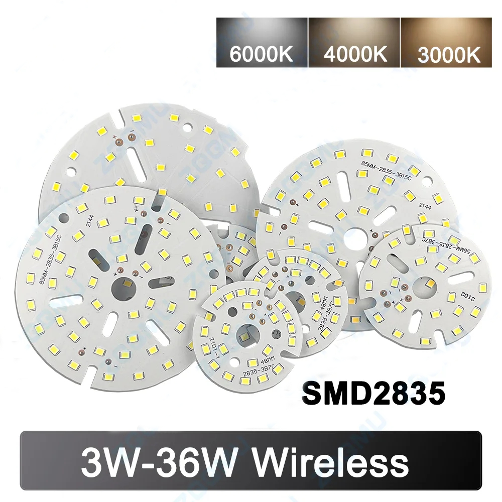 5PCS LED SMD2835 3W 5W 7W 9W 12W 15W 18W 24W 36W Chip LED PCB Bulb Lighting Source LED Chip ...