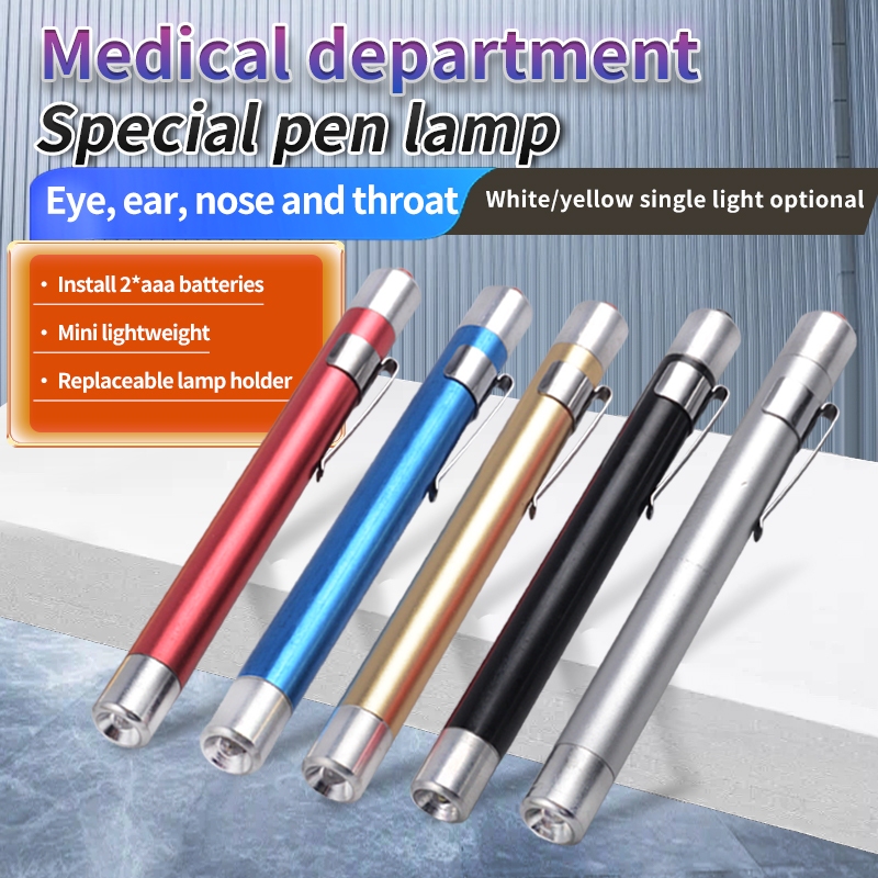 Special for medical care penlight replaceable lamp holder double light ...