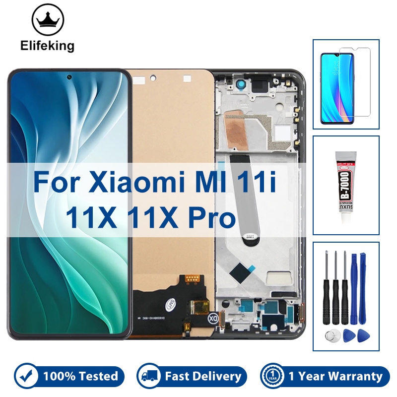 No Dead Pixel For Xiaomi MI 11X 11X Pro LCD Display Touch Screen Assembly With Frame M2012K11AI ...