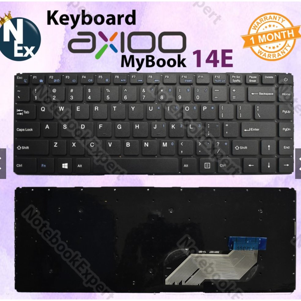 Keyboard axioo mybook 14E CG14D01 Black No Backlight | Shopee Philippines