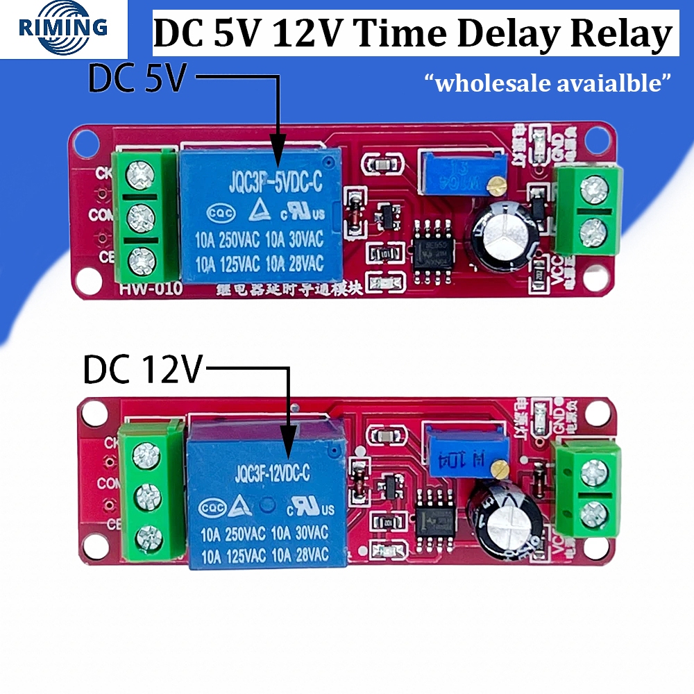 DC 5V 12V Time Delay Relay NE555 Time Relay Shield Timing Relay Timer ...