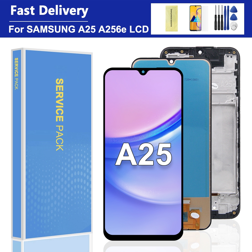 AMOLED Samsung Galaxy A25 5G LCD Display A256E A256E/DS A256E/DSN Touch ...