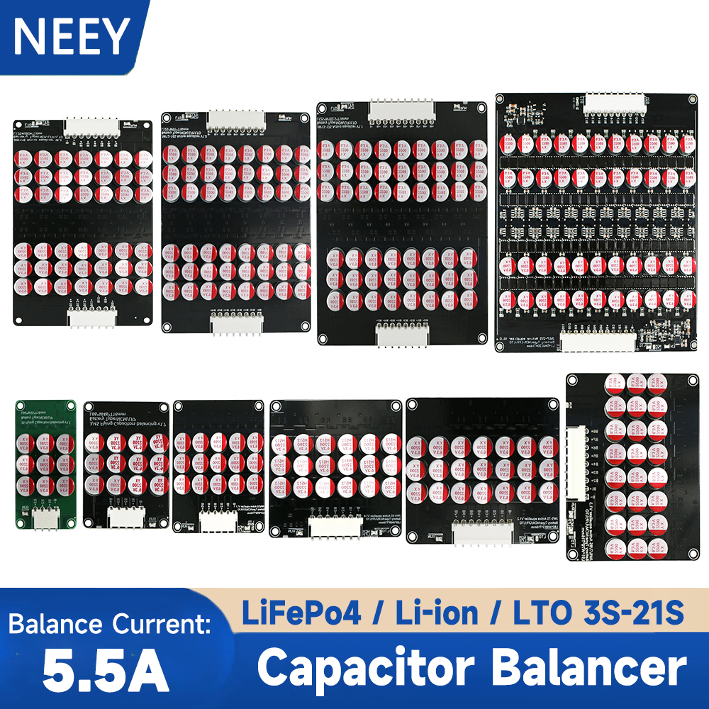 NEEY Smart Active Balancer Capacitor Equalizer 5A Balance Current 2S~21S LiFePo4 Li-ion LTO BMS ...