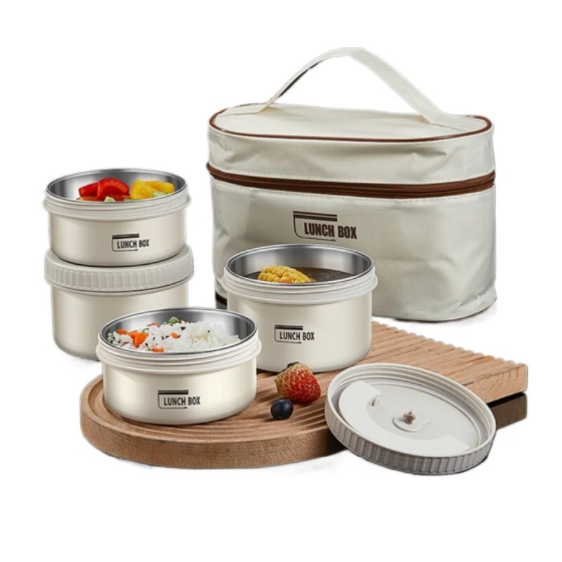 【Microwaveable】Thermal Lunch Box Insulated 304 Stainless Steel Bento ...