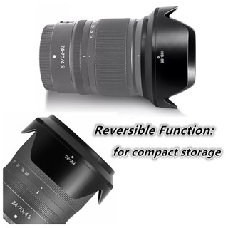 Bayonet Reversible Camera Lens Hood HB-85 For Nikon NIKKOR Z 24-70mm F4 S Lens on Z6III Z6II ...