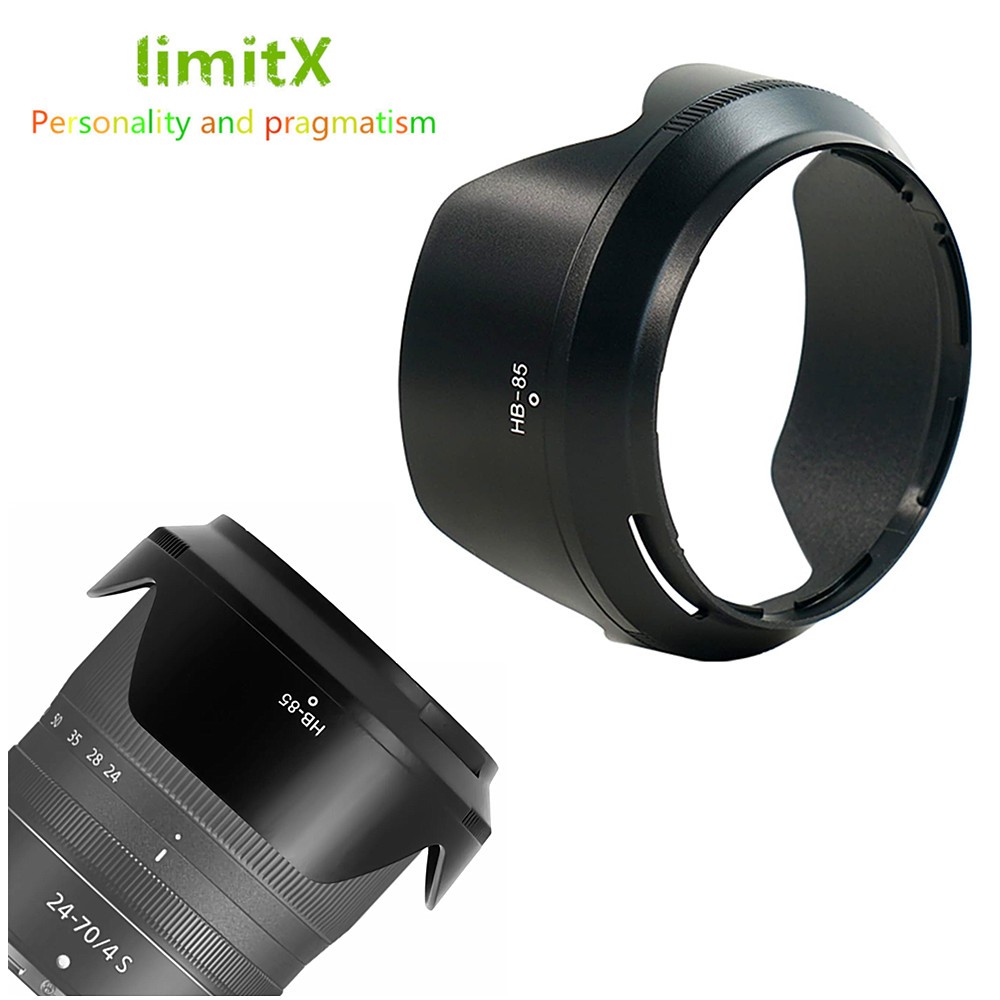 Bayonet Reversible Camera Lens Hood HB-85 For Nikon NIKKOR Z 24-70mm F4 S Lens on Z6III Z6II ...