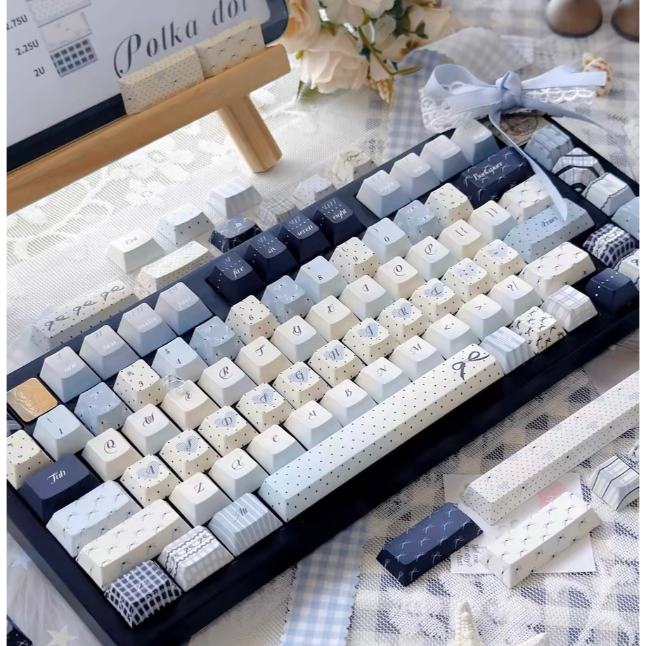 Emotion Wave Point Keycaps 150 Keys SOA/Cherry Height PBT Material ...