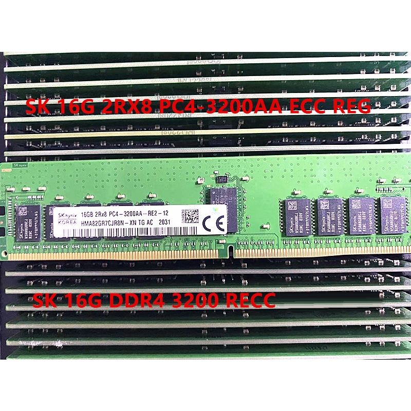 SK Hynix 8GB 16G 1RX8 PC4-3200AA Server Memory 8GB 16G DDR4 3200 ECC REG RAM | Shopee Philippines