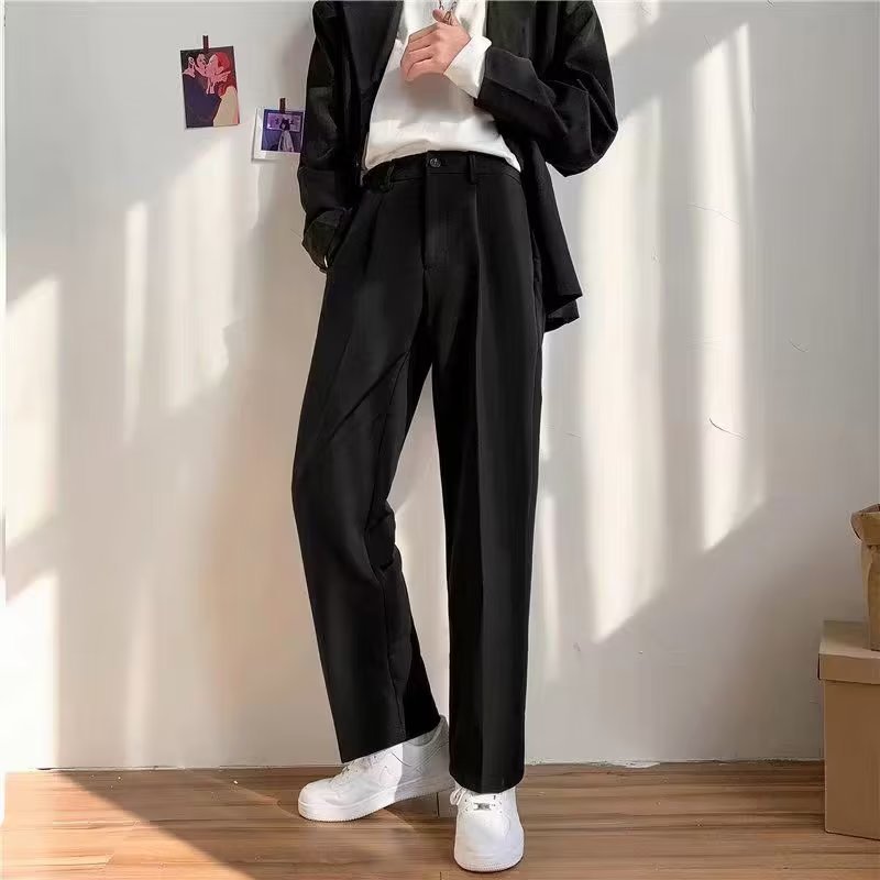 3 Colors Korean Wide Leg/Loose Trouser Pants BaggyPants forMen Slacks ...