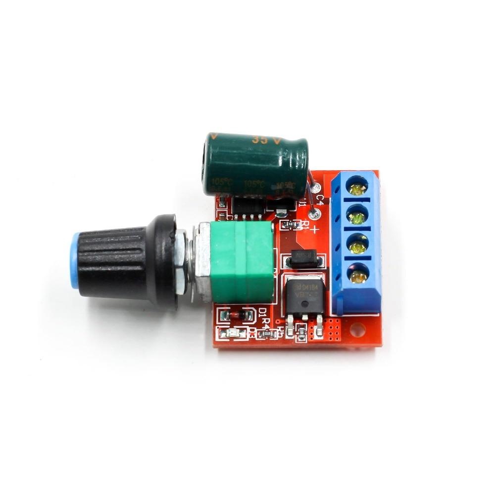 Mini DC-DC 4.5V-35V 5A 90W PWM DC Motor Speed Controller Module Speed ...