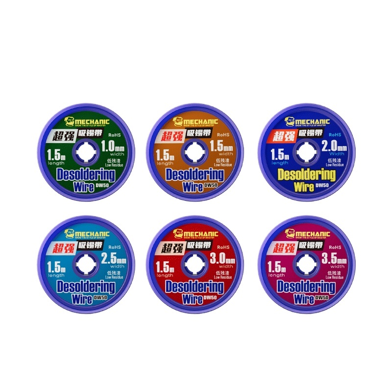 1Pcs MECHANIC DW50 Super Solder Wick DW50 Mechanic Length Desoldering ...