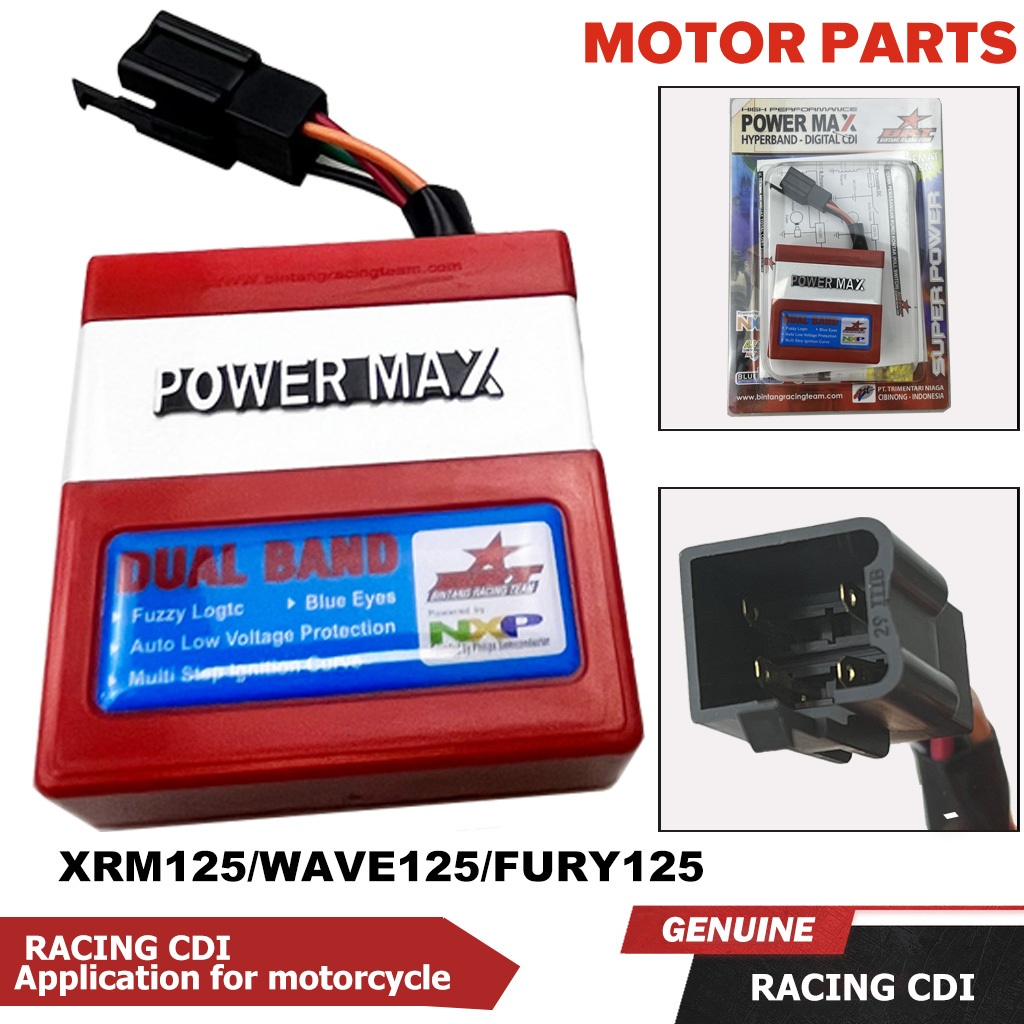 Racing CDI WAVE 125/XRM 125 4 PINS POWERMAX Motorcycle | Shopee Philippines