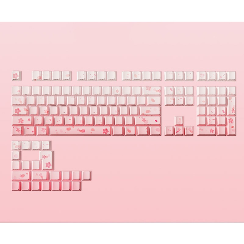 XVX Gradient Pink Double Shot PBT Keycaps Wooting Magnetic Linear ...