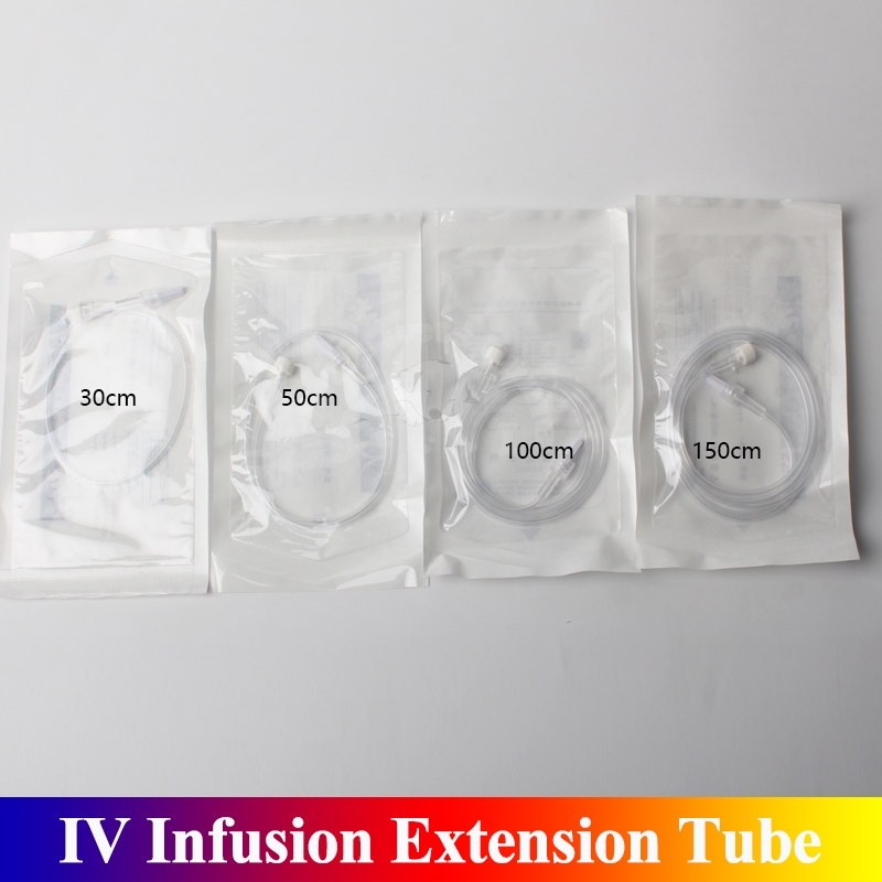 50pcs Vet IV Infusion Extension Tube Sterile IV Extension Tubing Line ...