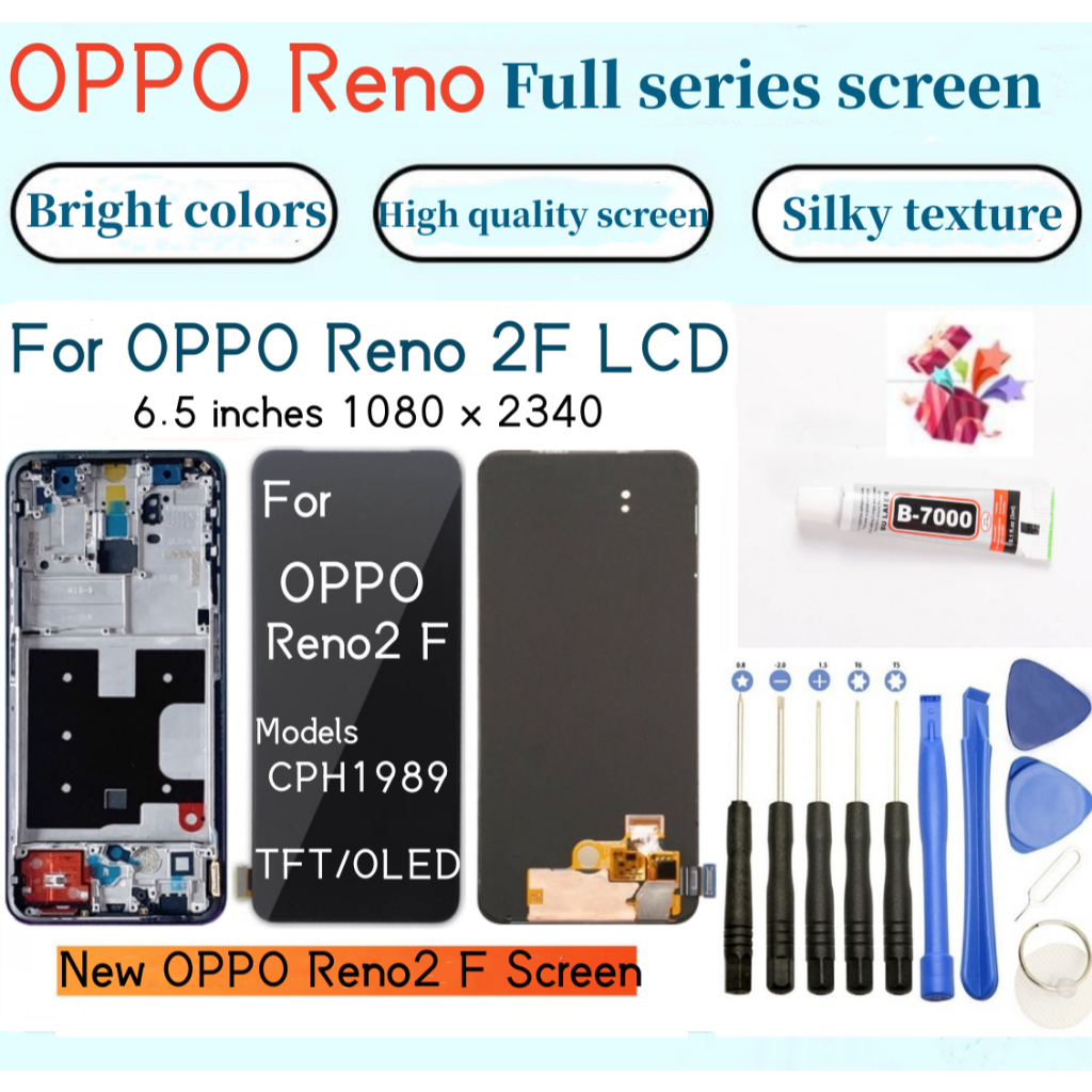 AMOLED Brand New OPPO Reno2 F LCD Display for Reno2F CPH1989 Screen ...