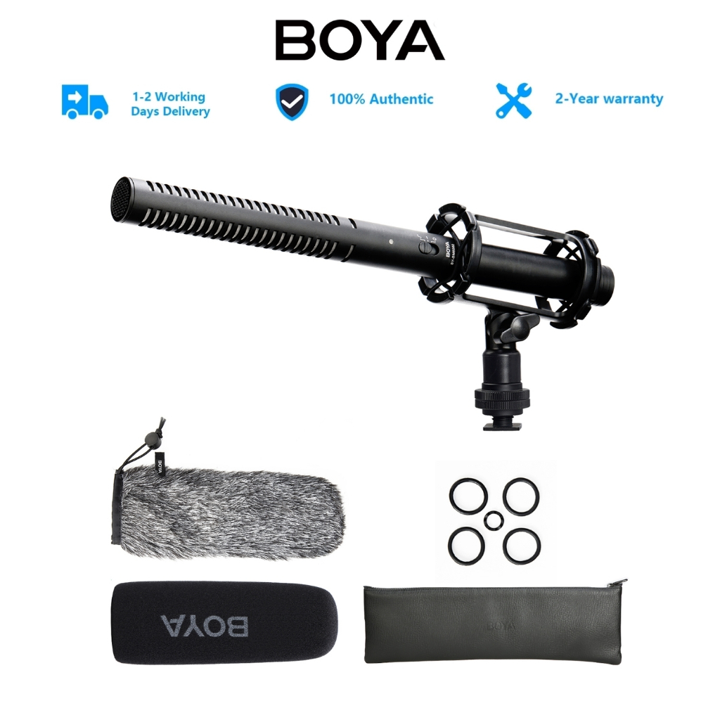BOYA BY-BM6060 Shotgun Microphone Super-Cardioid Mic for Camera Film ...