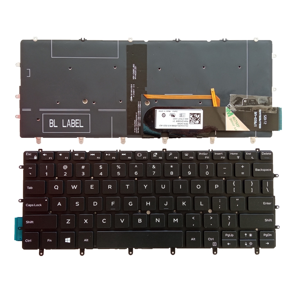 Laptop Keyboard for DELL XPS 13- 9305 9370 9380, XPS 7390 0K2NCP 9370 ...