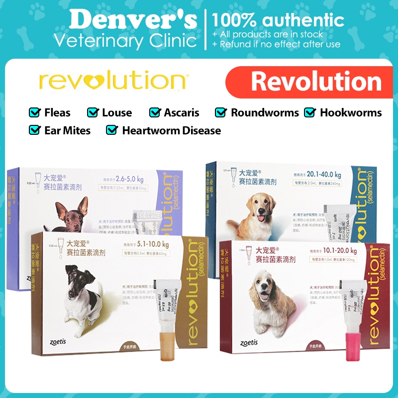 Revolution for Dogs - Flea, Worm & Heartworm Prevention - Various Sizes ...