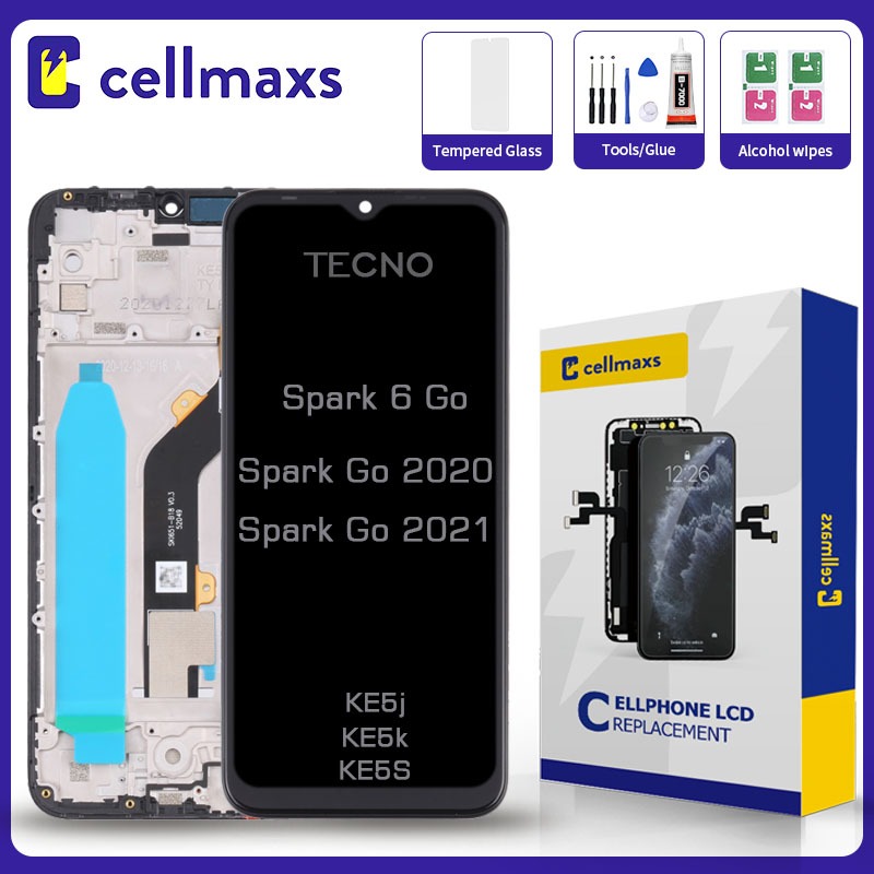 For TECNO Spark 6 Go Spark Go 2020 2021 KE5S KE5j KE5k LCD Touch Screen ...