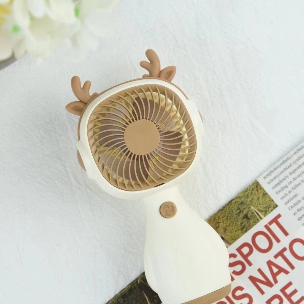 YASE Cartoon Cute Cow Corner Handheld Fan with Stand | Shopee Philippines