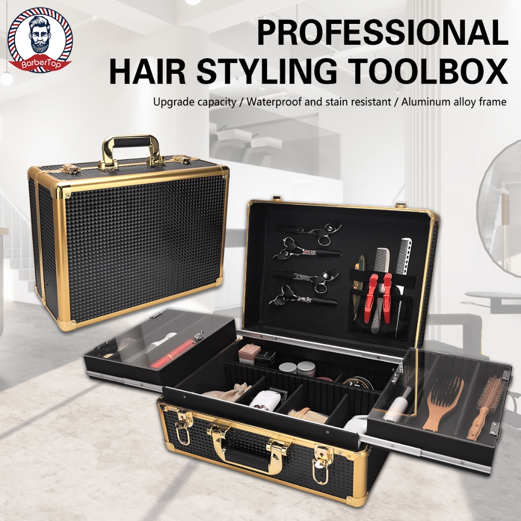 Barber Case Organizer, Barber Briefcase Tool Box, Barber Carrying Case ...