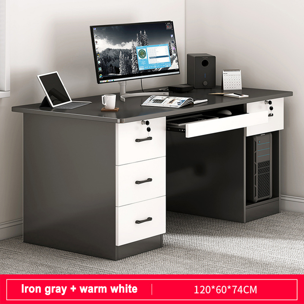 Computer Table with Drawer and Keyboard Tray Bedroom Office Desk Home ...