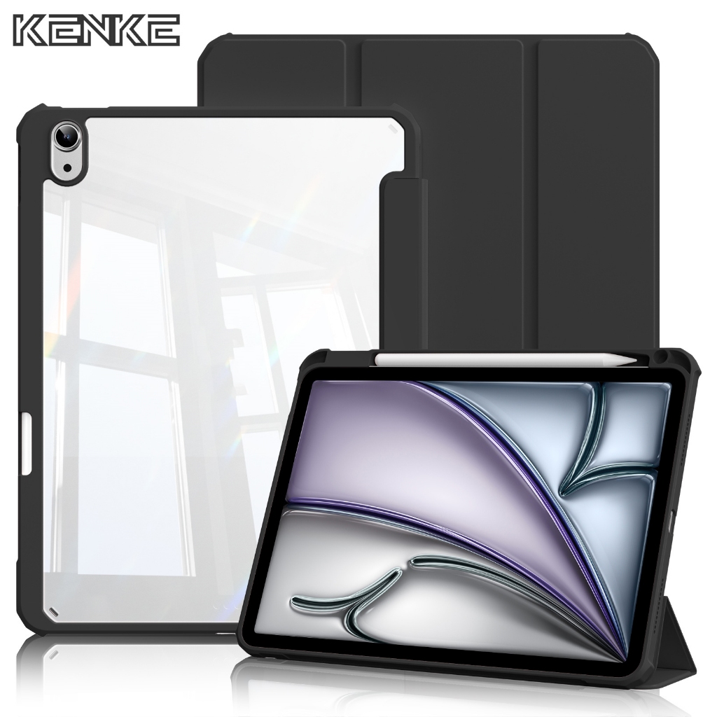 KENKE ipad case Transparent acrylic protective case Has pencil slot for ...