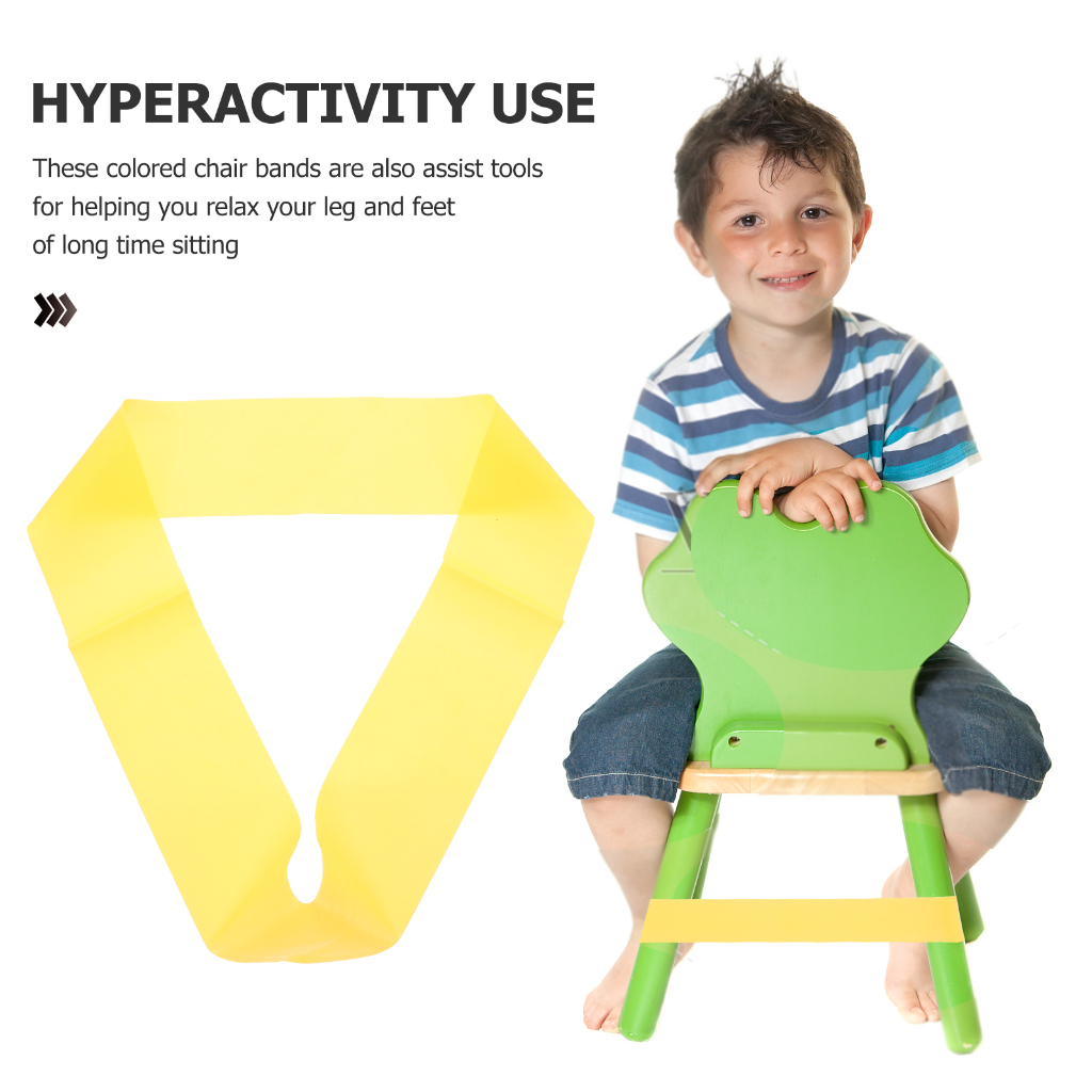 10 Pcs Kids Desk Chair Table and Chairs Bands Classroom Bouncy Elastic ...
