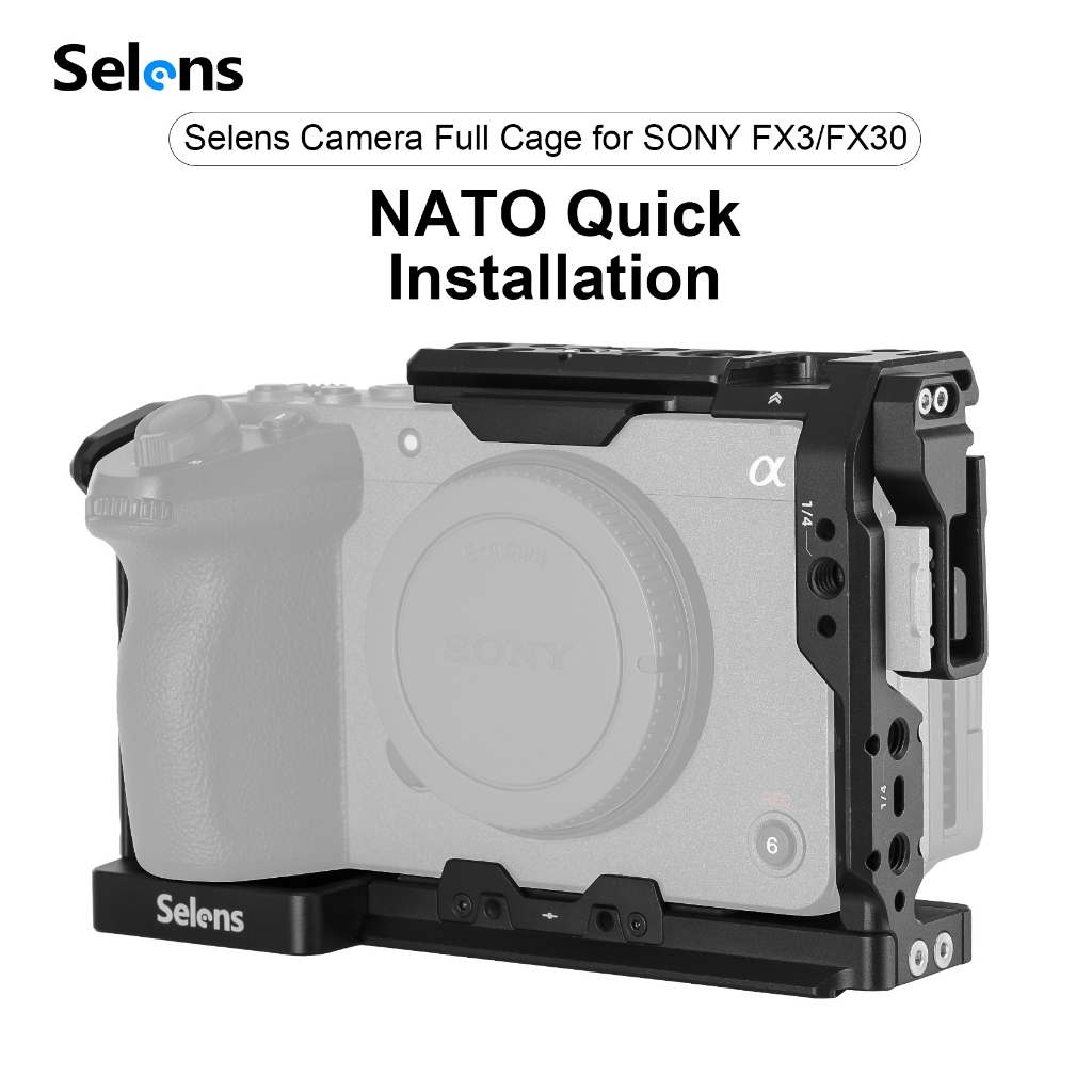 Selens Camera Full Cage for Sony FX3/FX30 Protection Cage | Shopee ...